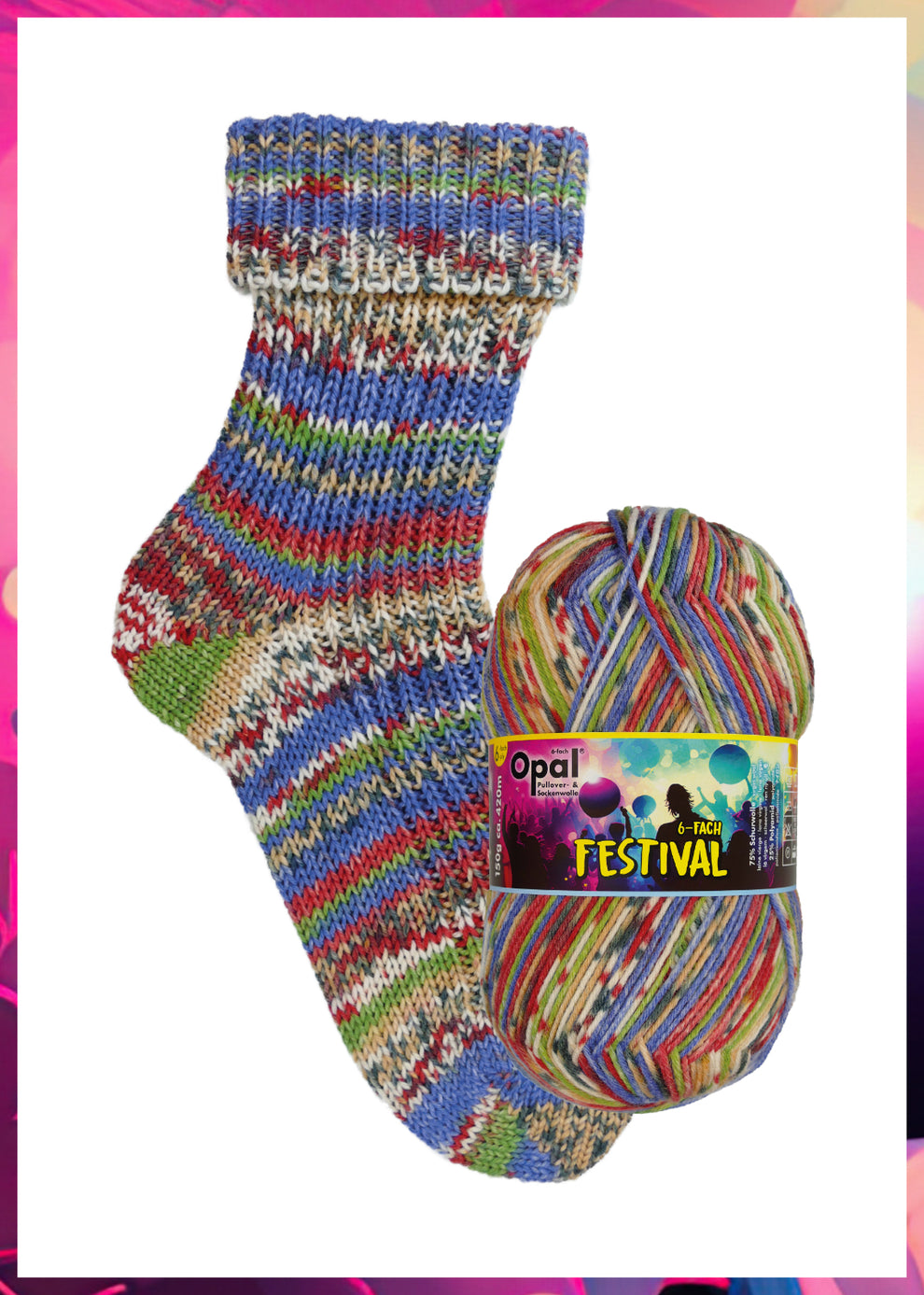 Opal Festival 6ply Sock Yarn – Lucy Locket Land